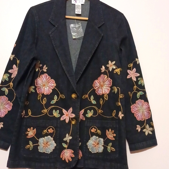Maggie Sweet | Jackets & Coats | Maggie Sweet Vintage Black Jean Jacket ...